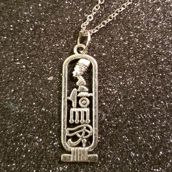 Jewelry | Antique Silver Pewter Ancient Egyptian Queen Nefer | Poshmark